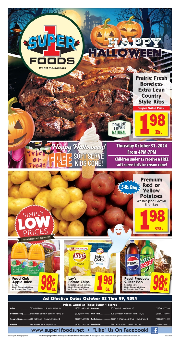 Print Weekly Specials | Super 1 Foods | Bonner's Ferry - 6452 S Main St ...
