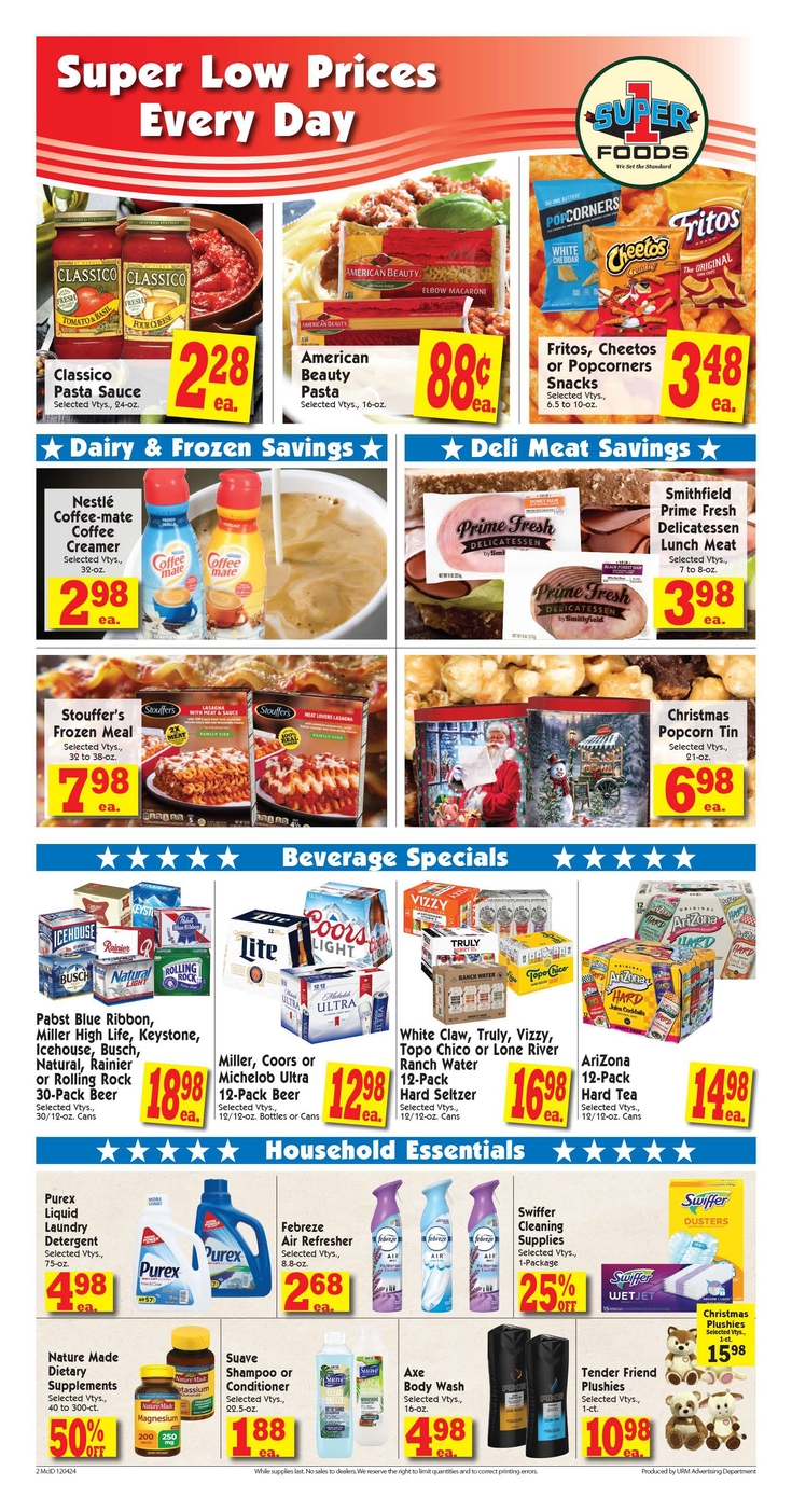 Print Weekly Specials | Super 1 Foods | Bonner's Ferry - 6452 S Main St ...
