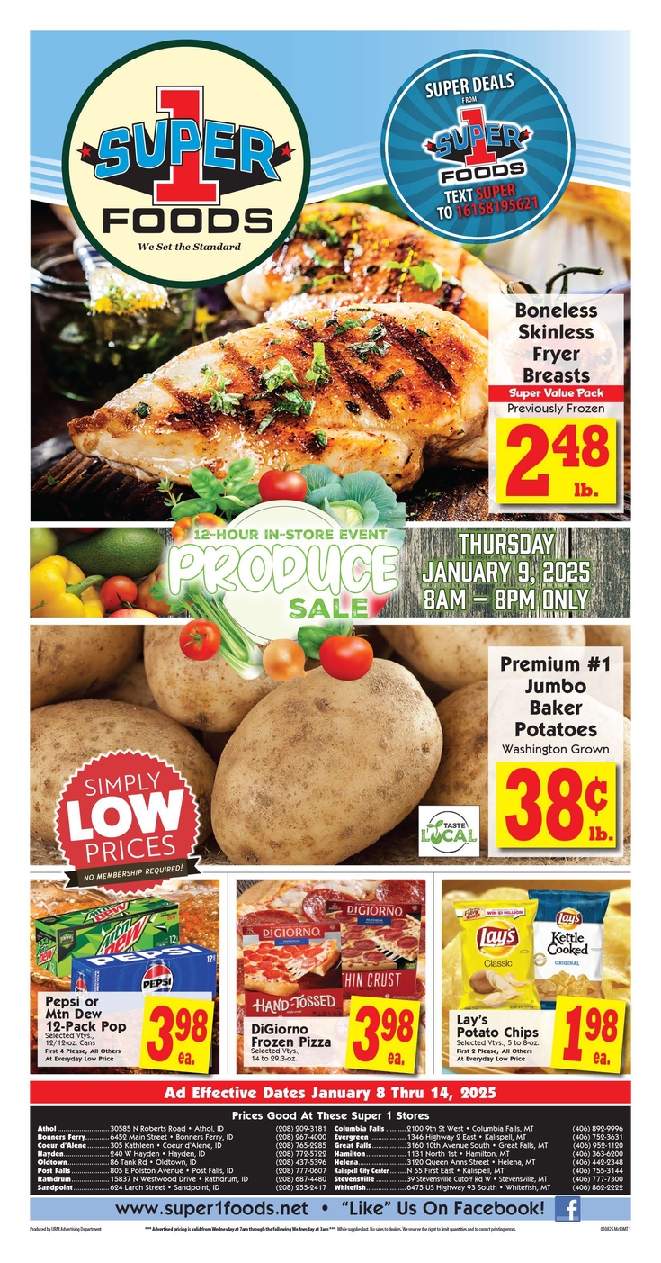 Print Weekly Specials | Super 1 Foods | Whitefish - 6475 US HWY 93 ...