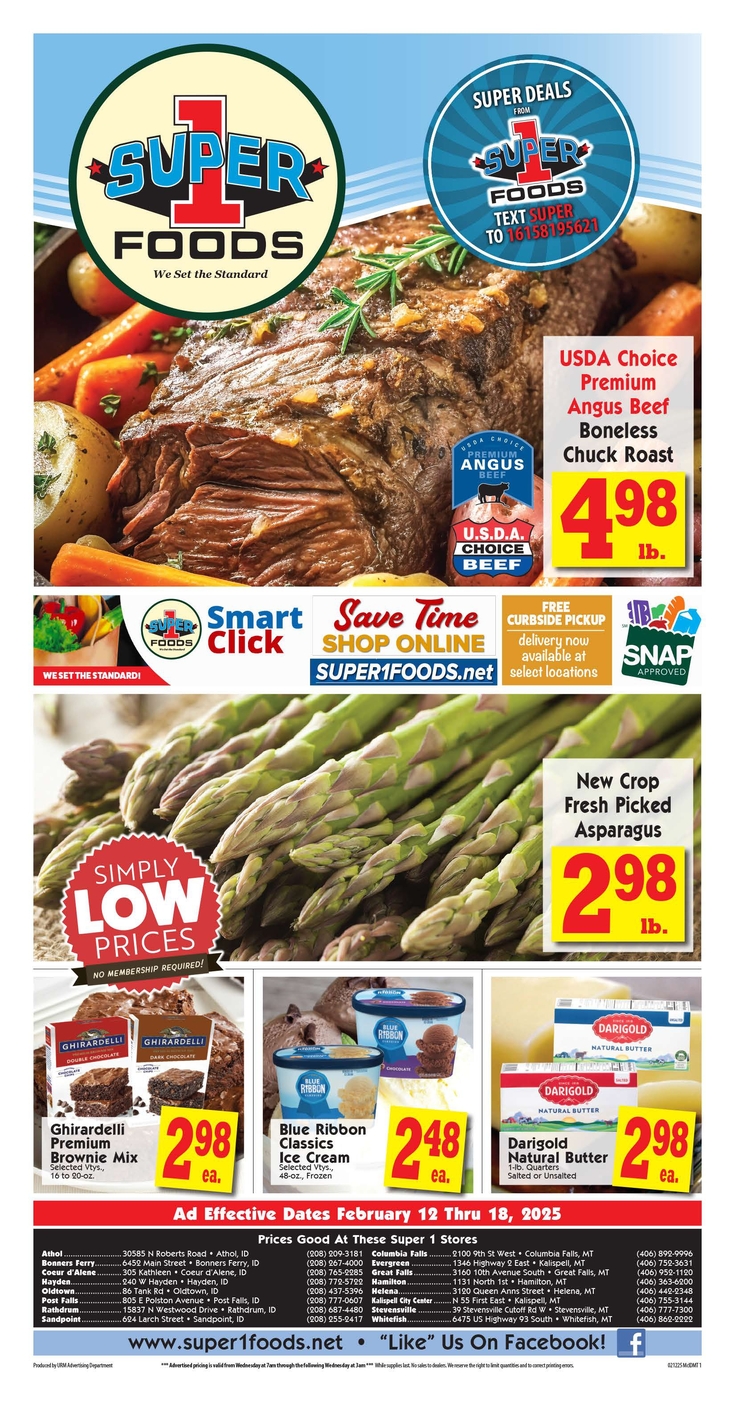 Print Weekly Specials | Super 1 Foods | Whitefish - 6475 US HWY 93 ...