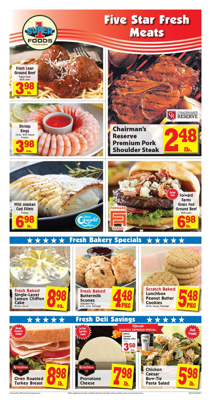 Print Weekly Specials | Super 1 Foods | Athol - 30585 N Roberts Road ...