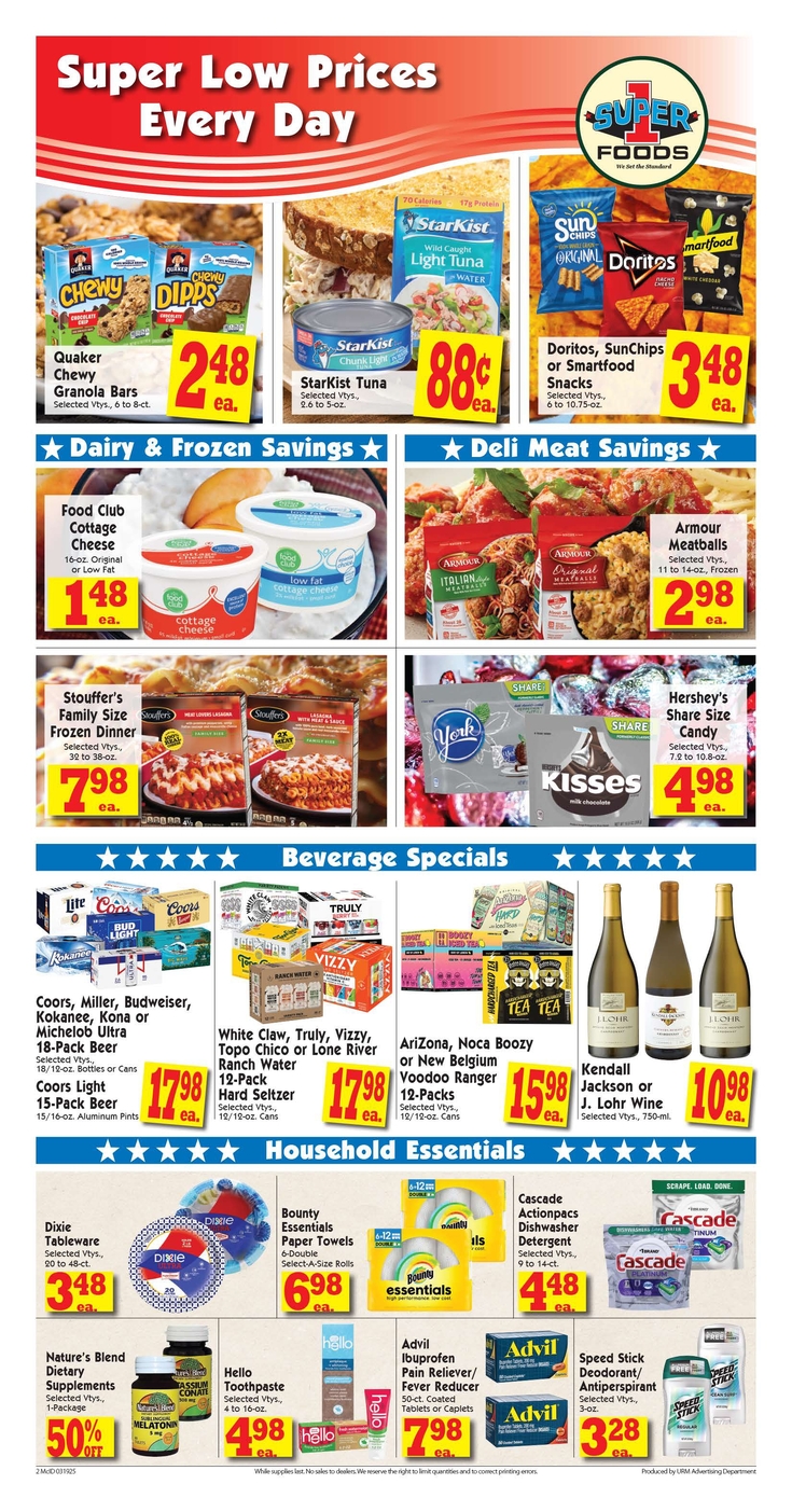 Print Weekly Specials | Super 1 Foods | Coeur d'Alene - 305 W Kathleen ...